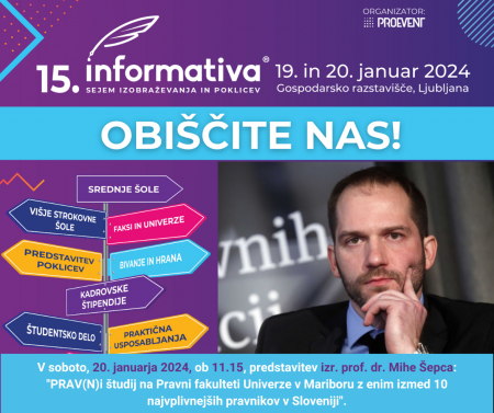 PF - PRAVNA FAKULTETA UNIVERZE V MARIBORU na Informativi 2024